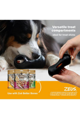 Zeus ChewChasers Treat Peanut Dog Toy