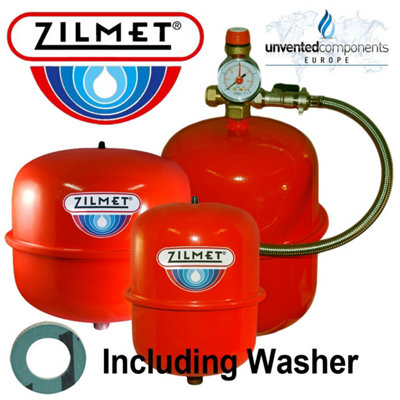 Zilmet - 12 Litre Heating Expansion Vessel & Sealed System Kit Z1-301012