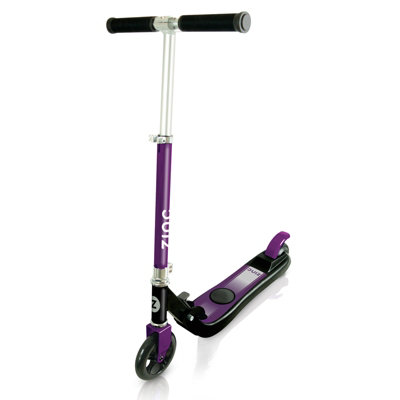 Zinc Folding E4 Scooter - Purple | DIY at B&Q