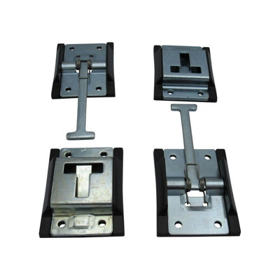 Zinc Plated Caravan Door Retainers X2 (Truck Motorhome Horsebox Hook ...