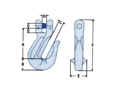 Zinc Plated Clevis Grab Hook 10MM (3/8" Chain Shortener Pull Pin Alloy ...