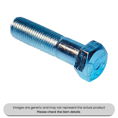 Zinc Plated HT Bolts Metric with Grade 8.8, M12X120 and DIN 931 Pack Qty 25