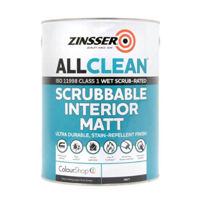 Zinsser Allclean Interior Matt Mixed Colour Ral 5004 5L