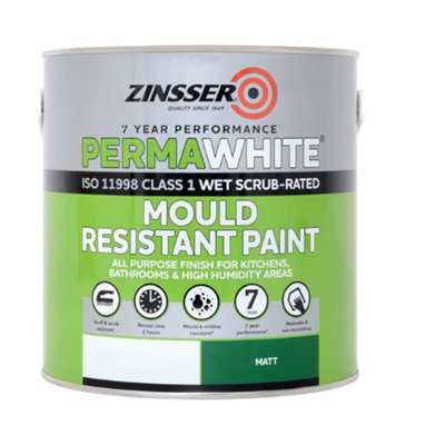 Zinsser Permawhite Interior Matt Mixed Colour Ral 5004 2.5L