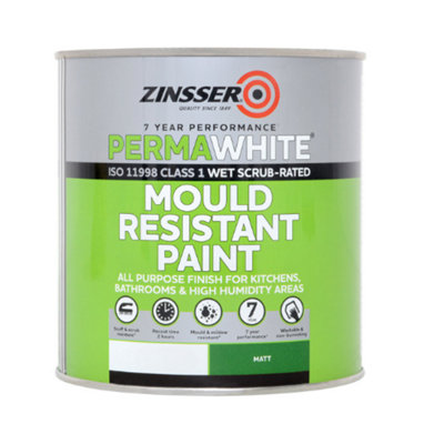 Zinsser Permawhite Interior Matt Mixed Colour Ral 8024 1L | DIY at B&Q