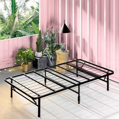 Zinus Shawn SmartBase Folding Guest Bed Frame 3 ft Single (90 x 190 cm ...