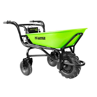 Zipper EWB300-160L Wheel Barrow 300kg 160ltr powered 40v Li-ion Battery ...