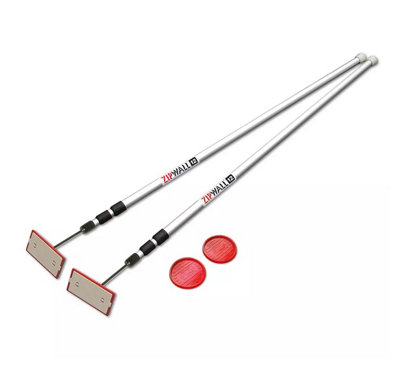 ZipWall 12' Spring-Loaded Dust Barrier Poles 2 Pack