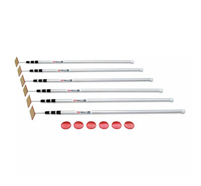 ZipWall SLP6 12' Spring Loaded Poles 6 Pack