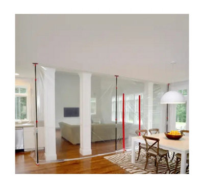 ZipWall ZP4 ZipPole 10' Spring-Loaded Poles 4 Pack