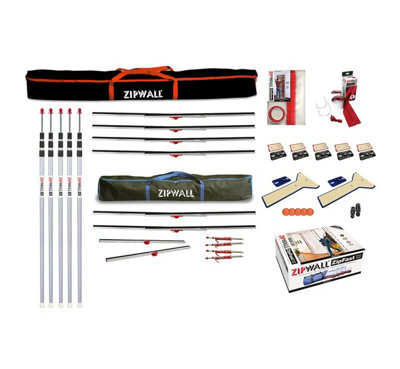 ZipWall ZWTK Reusable Dust Barrier Tool Kit | DIY at B&Q