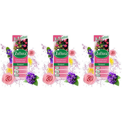 Buy Zoflora 3in1 Action Concentrated Disinfectant Bouquet 500ml (Pack ...