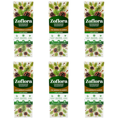 Zoflora Concentrated Multipurpose Disinfectant Liquid Needle & Amber ...