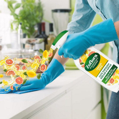 Zoflora Disinfectant Cleaner Lemon Spray 800ml Cuts Through Grease Grime
