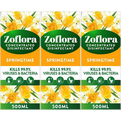 Zoflora Multi-Purpose Concentrated - Springtime, 500ml(D) (Pack of 3 ...
