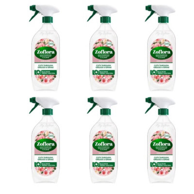 Zoflora Rose Garden Concentrated Disinfectant 6 Pack 800ml Multi ...