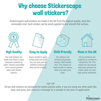 Zog and Dragons Wall Sticker Pack Children's Bedroom Nursery Playroom ...