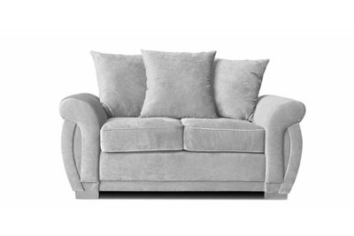 Zolly 2 Seater Scatter Back Fabric Sofa | DIY at B&Q