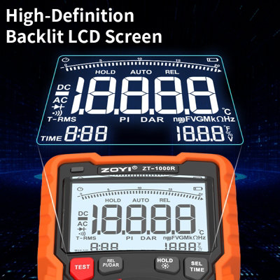 ZOYI ZT-1000R Megohmmeter Multimeter Insulation Resistance Tester ...