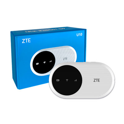 ZTE U10 - Portable, Instant, Travel WiFi Hotspot - Just Activate Sim to Use