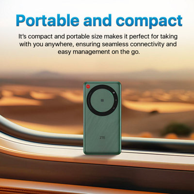 ZTE U30AIR + Pre-Loaded 3GB SIM - 5G Portable Wi-Fi Pocket Router 5G ...