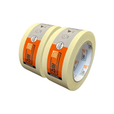 Zulu Premium Masking Tape 50mm x 50m 2 Pack