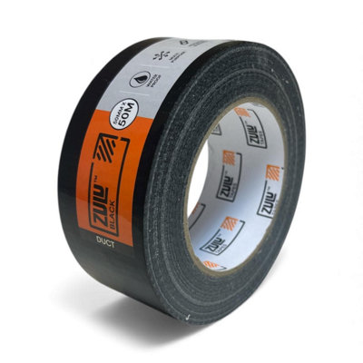 Zulu Premium Universal Black Duct Tape 50mm x 50m, 1 Pack