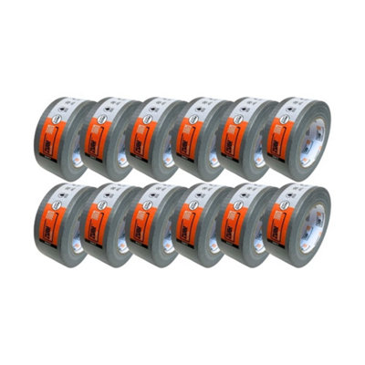 Zulu Premium Universal Silver Duct Tape 50mm x 50m, 12 Pack