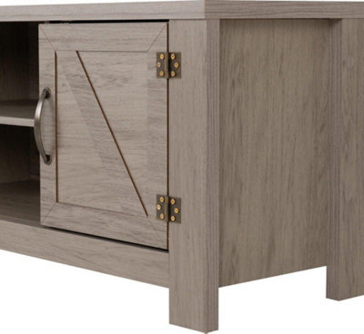 Zurich 2 Door TV Unit Grey Wood Grain effect
