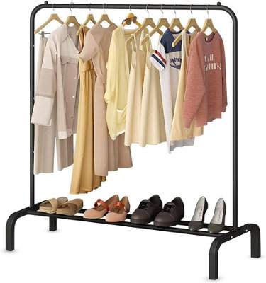 ZUVO HEAVY-DUTY CLOTHES RAIL 146 X 110 X 40 CM WITH BOTTOM STORAGE FOR ...