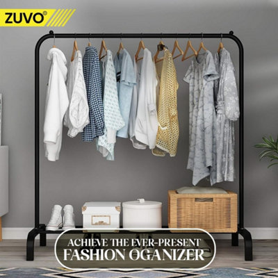 ZUVO HEAVY-DUTY CLOTHES RAIL 146 X 110 X 40 CM WITH BOTTOM STORAGE FOR ...