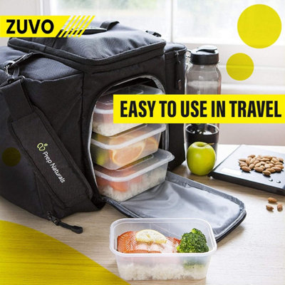 Zuvo Plastic Food Containers 650 ml - Pack of 50 Reusable Food ...